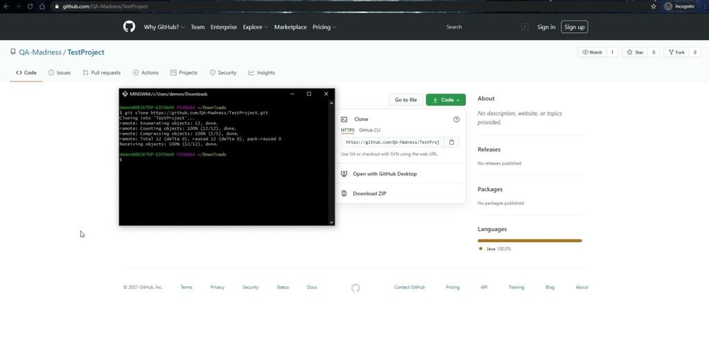 How To Install Git And Clone A Repository Qa Madness